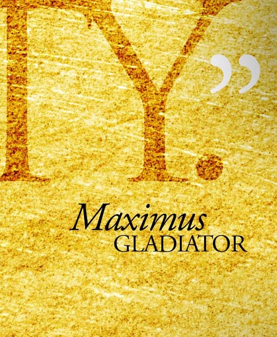 GLADIATOR MAXIMUS echoes in Eternity Quote - Etsy