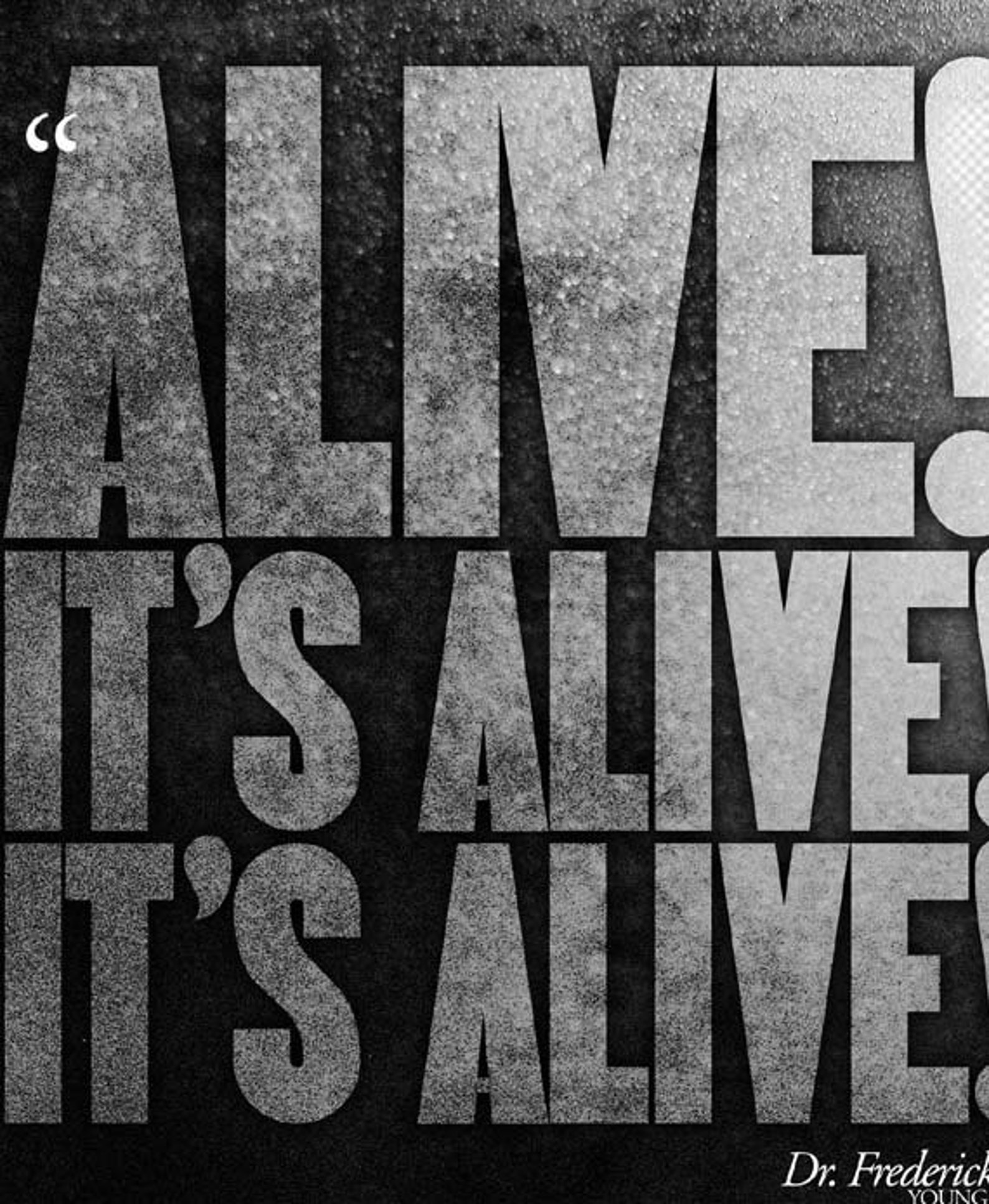 YOUNG FRANKENSTEIN it's Alive Quote Poster - Etsy UK