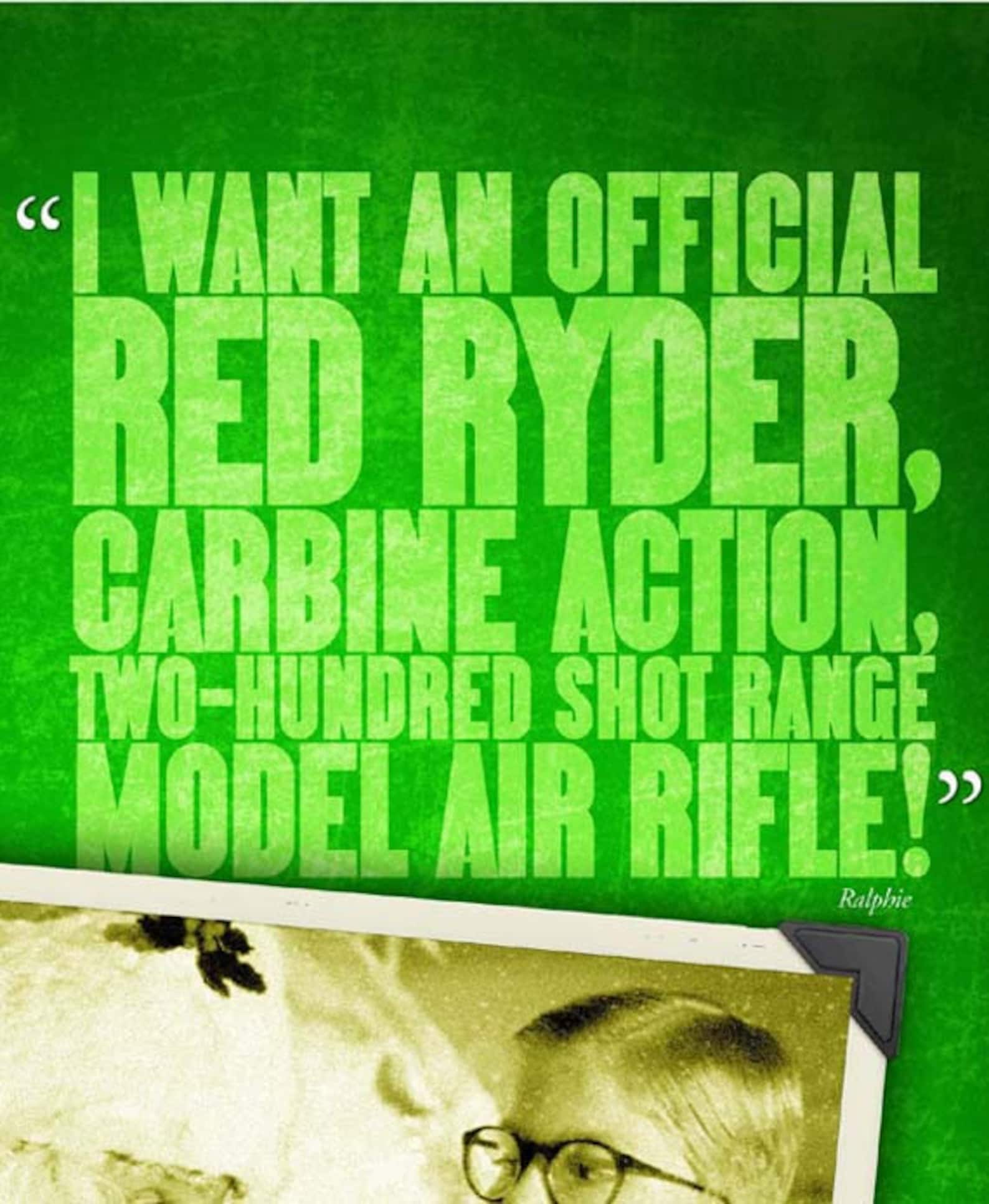 A Christmas Story red Ryder / you'll - Etsy