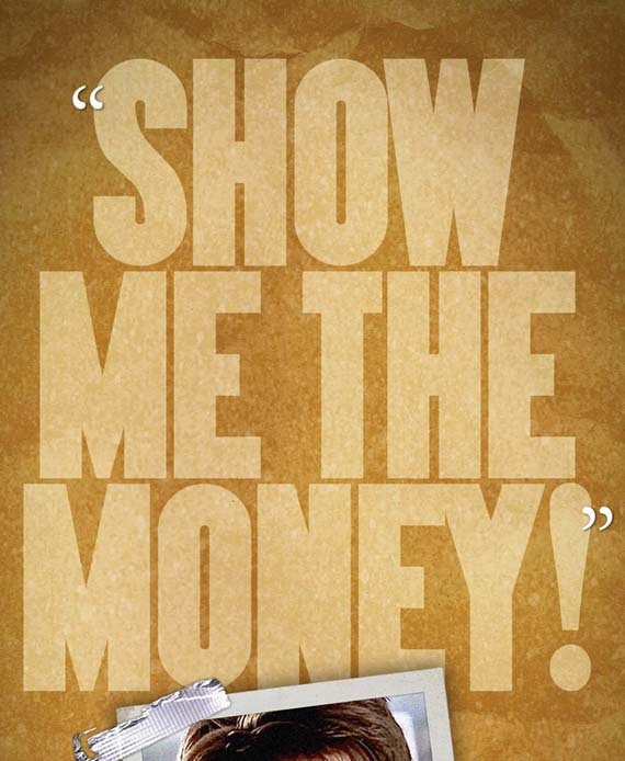Jerry Maguire show Me the Money Quote Poster | Etsy