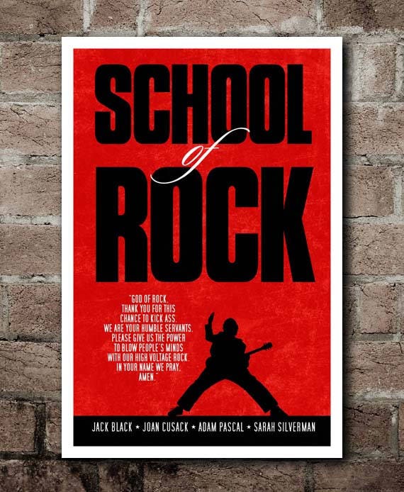 School Of Rock Lettering
