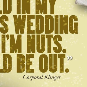 M*A*S*H Klinger Meets Potter Quotes Poster (12"x18") - Etsy