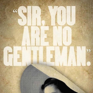 Gone With the Wind "no Gentlemen" Scarlett Quote Poster (12"x18") - Etsy