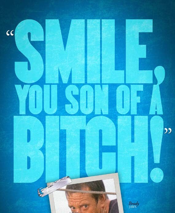 JAWS "smile" Quote Poster (12"x18") - Etsy