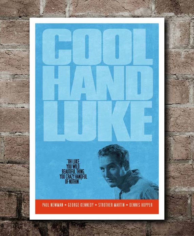 COOL HAND LUKE Movie Quote Poster 12x18 - Etsy