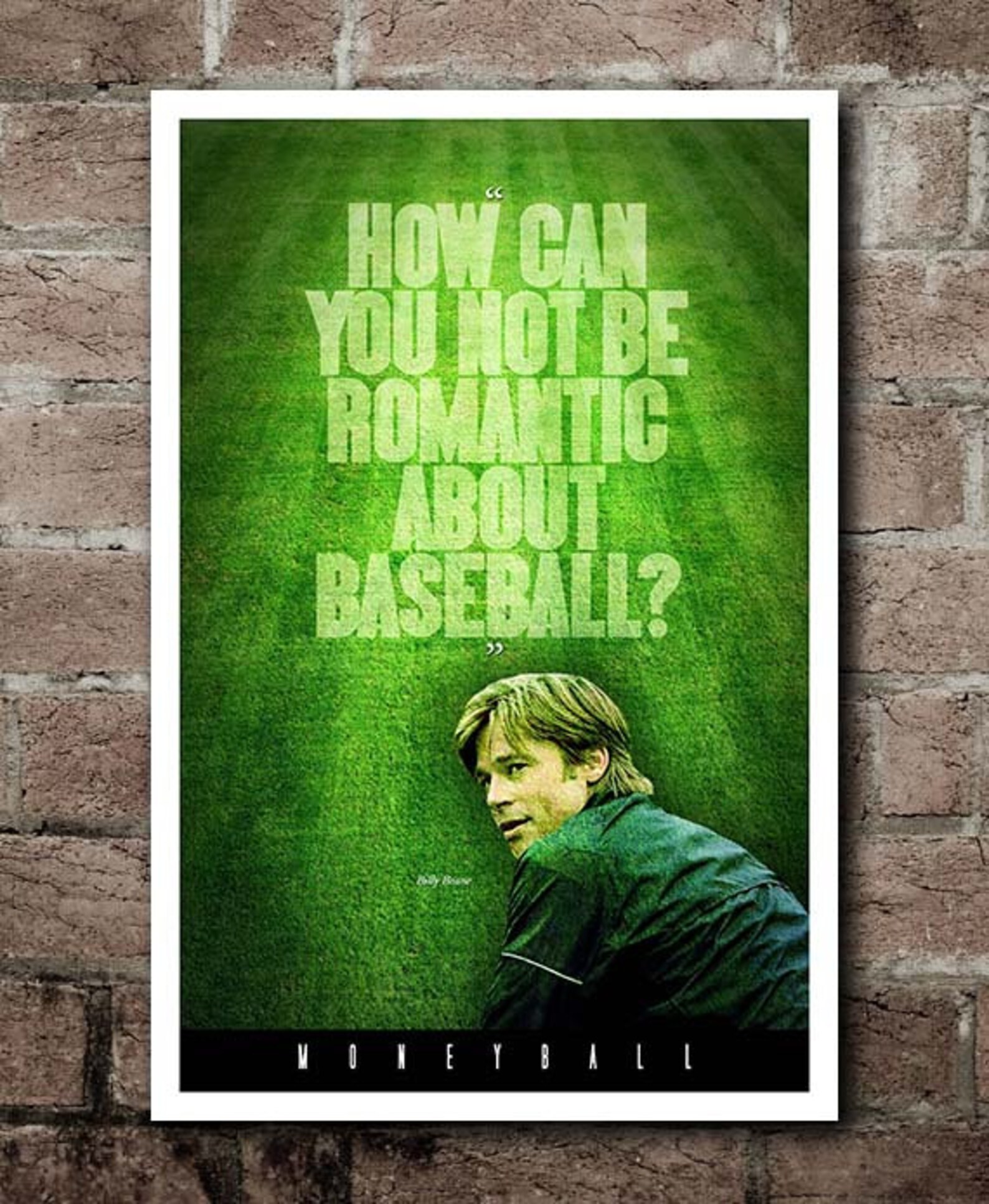 Moneyball romantic Quote Poster | Etsy
