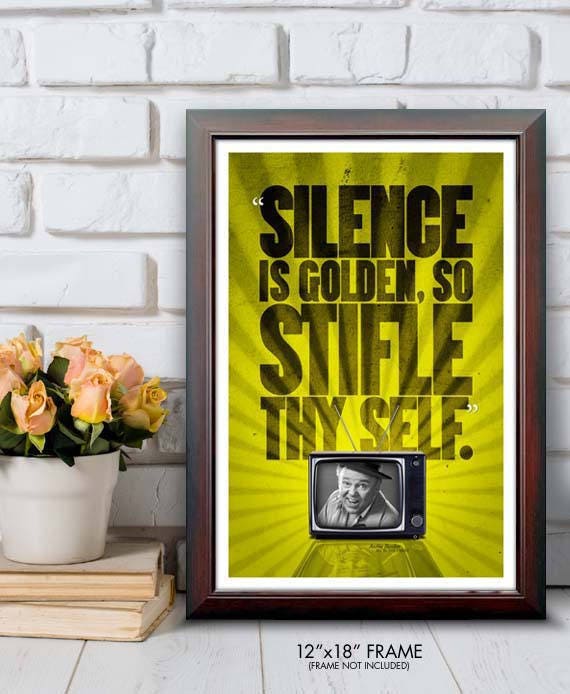 All in the Family stifle Thy Self Archie Bunker | Etsy