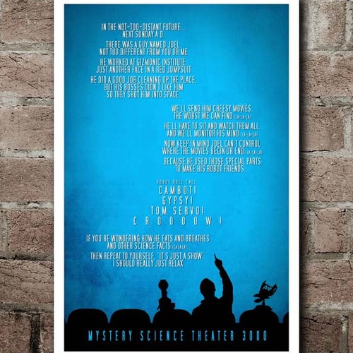 Mst3k Art Print Poster Mystery Science Theater 3000 - Etsy