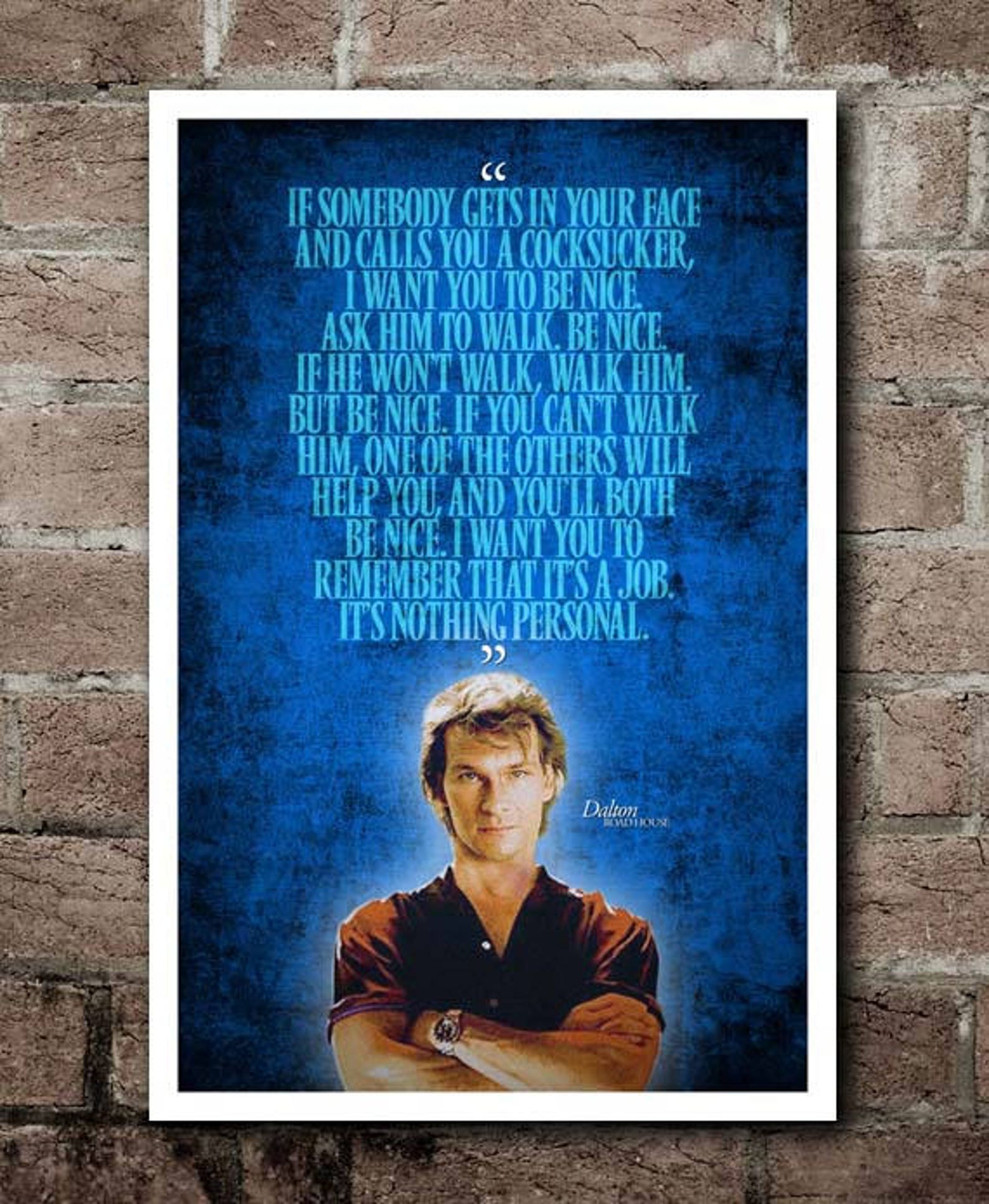 ROAD HOUSE Movie Quote Poster COMBO Pack: Reduced Shipping* Included - Etsy