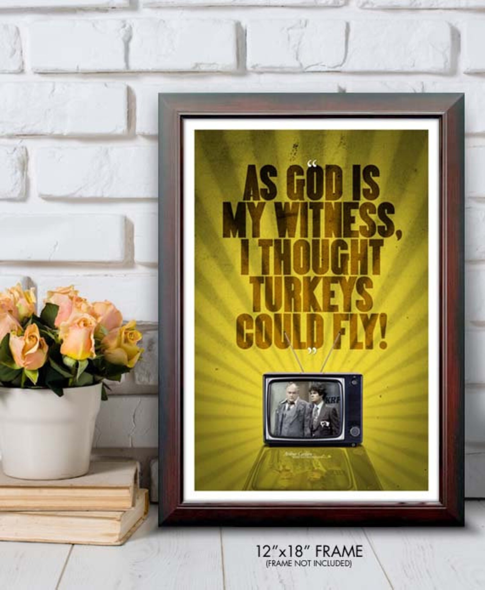 WKRP in Cincinnati turkeys Quote Poster - Etsy