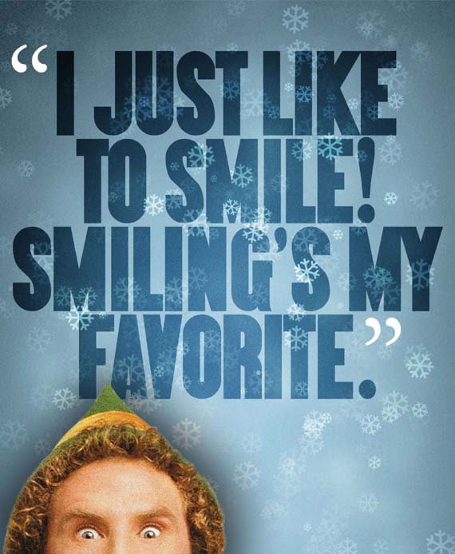 ELF smiling's My Favorite Quote Poster | Etsy ELF smiling's My Favorite Quote Poster | Etsy