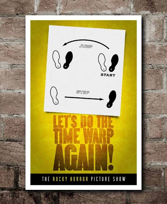 Rocky Horror Picture Show TIME WARP Quote Poster | Etsy