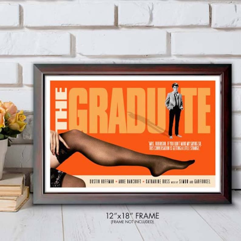 THE GRADUATE Movie Quote Poster (18"x12") - Etsy