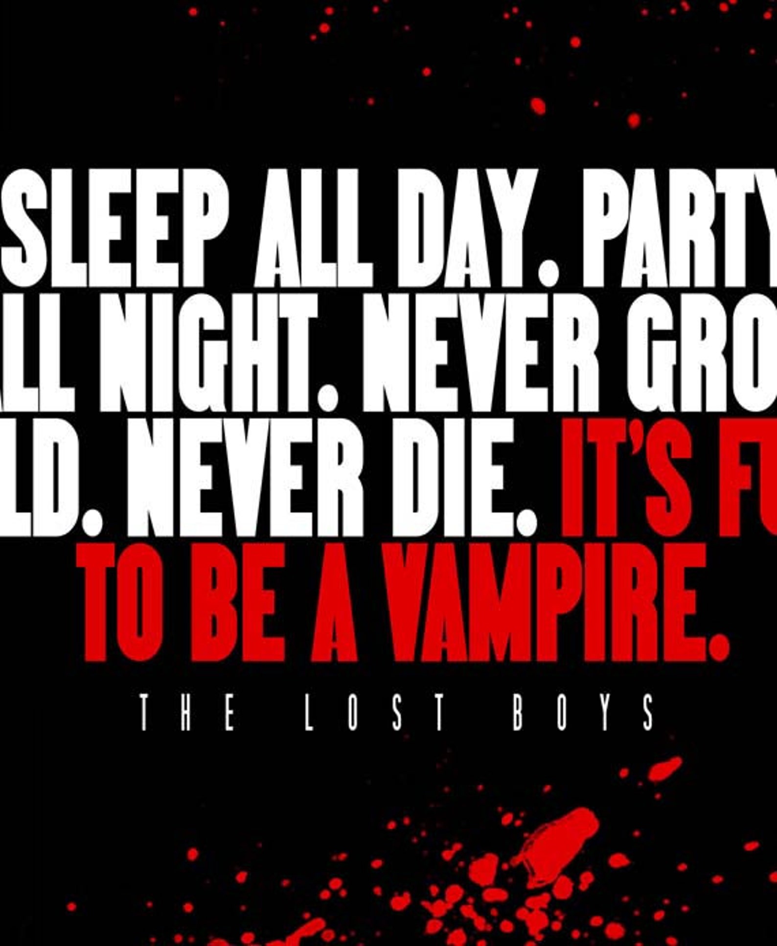 THE LOST BOYS "it's Fun to Be A Vampire" Quote Poster (18"x12") - Etsy