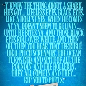 JAWS Quint Speech Quote Poster (12"x18") - Etsy