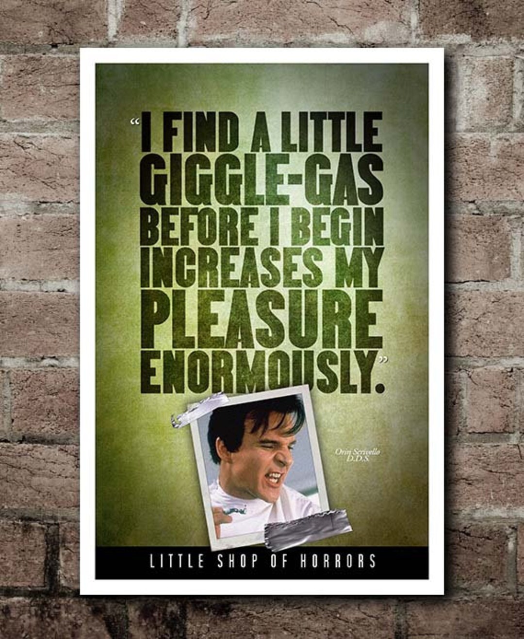 Little Shop of Horrors "giggle Gas" Quote Poster (12"x18") - Etsy