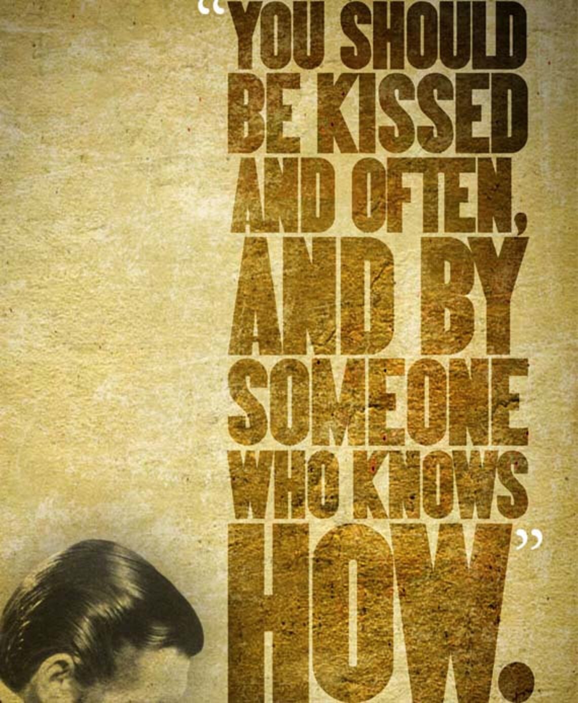 Gone With The Wind RHETT BUTLER Kissed Quote | Etsy