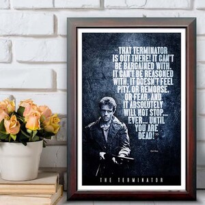 The Terminator "dead" Quote Poster (12"x18") - Etsy
