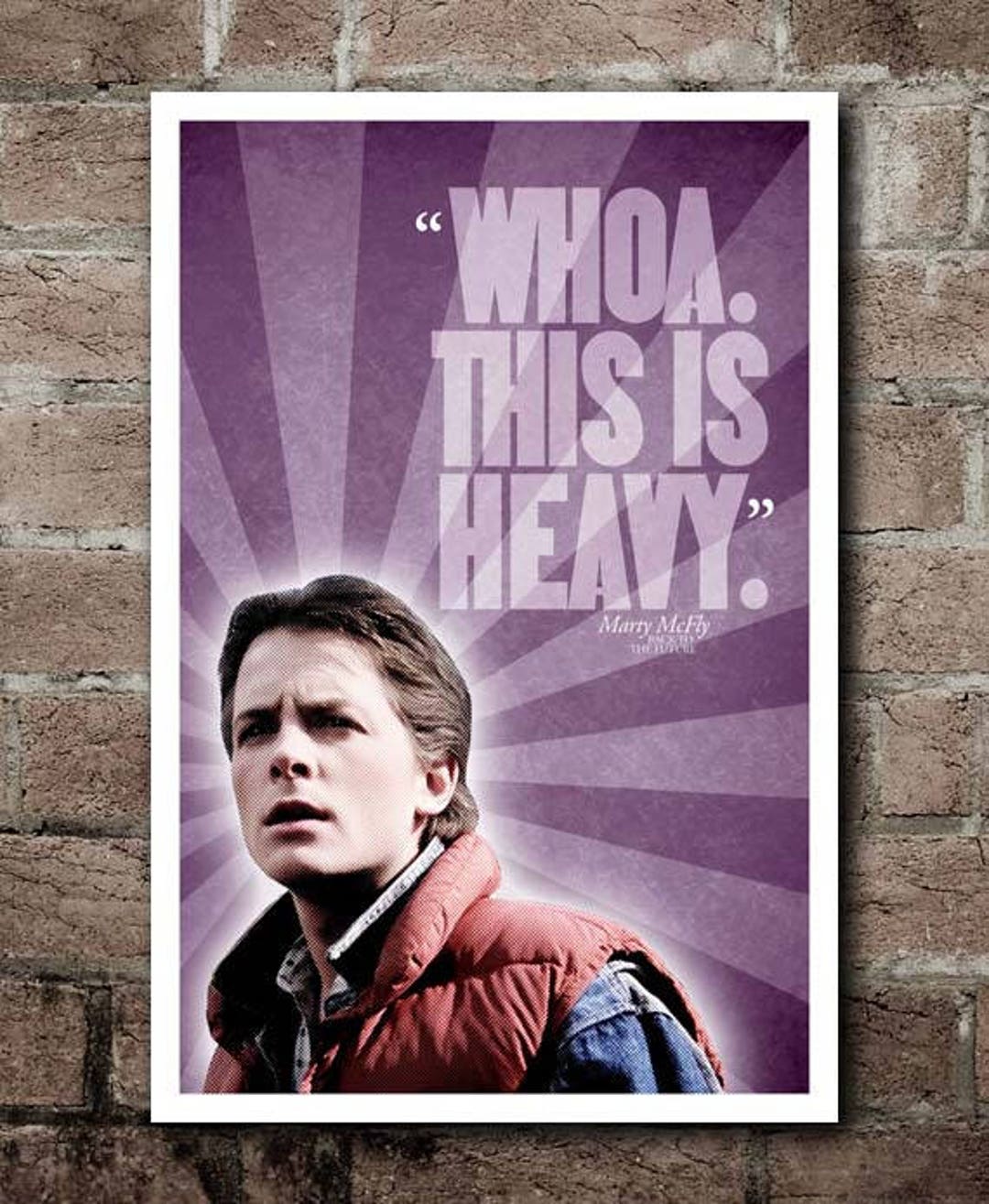 Back to the Future MARTY Mcfly Quote Poster (12"x18") - Etsy