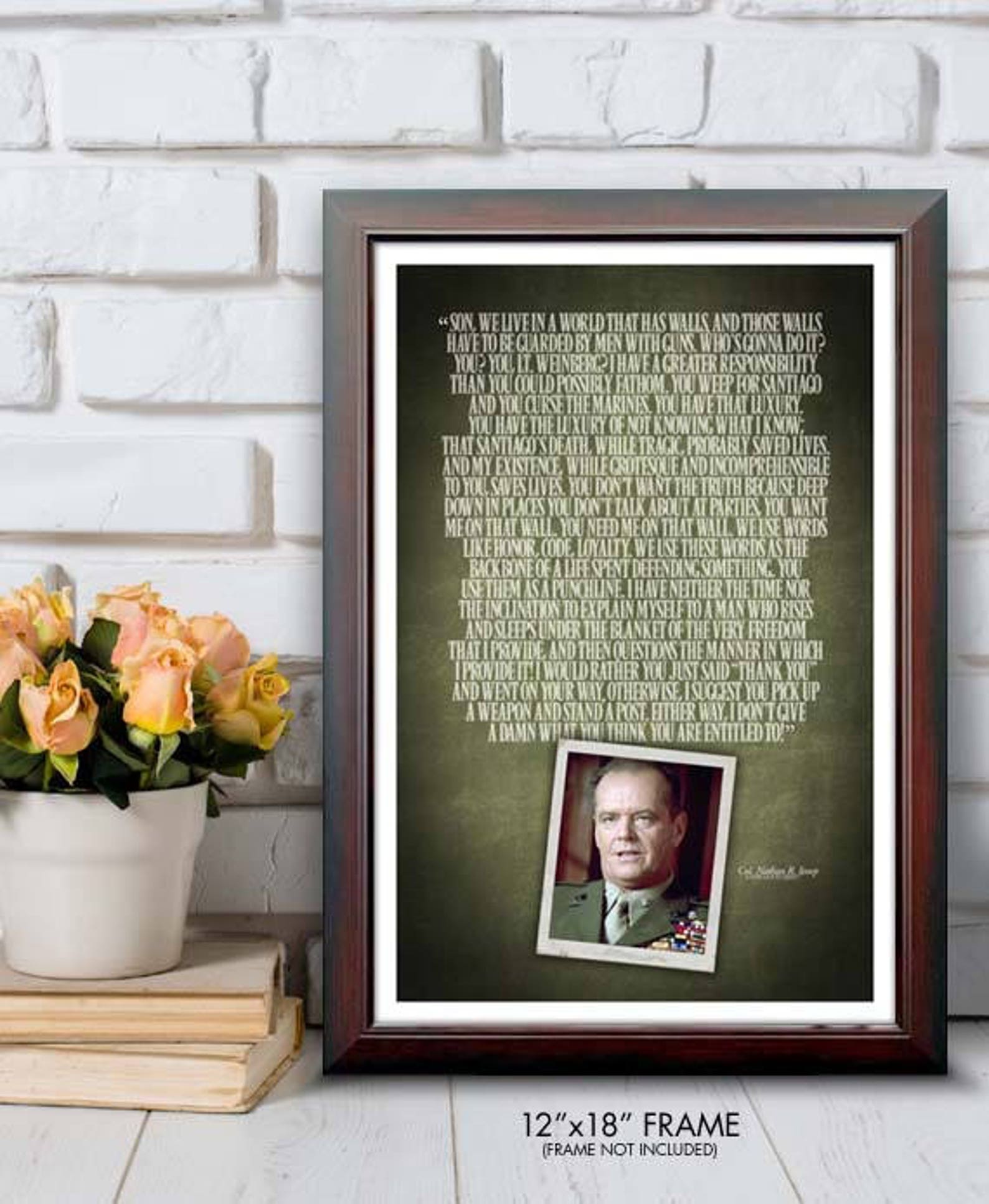 A FEW GOOD MEN Col. Jessup Speech Quote Poster - Etsy