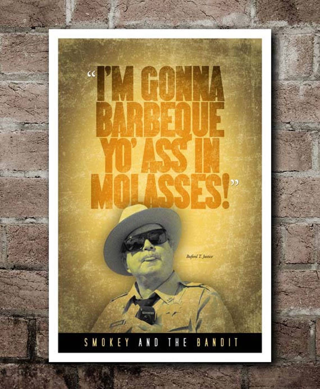 Smokey & the Bandit "molasses" Quote Poster (12"x18") - Etsy