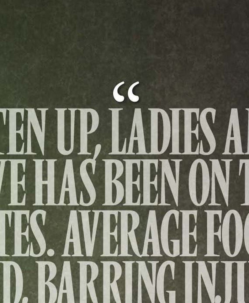 The Fugitive go GET Him Quote Poster - Etsy