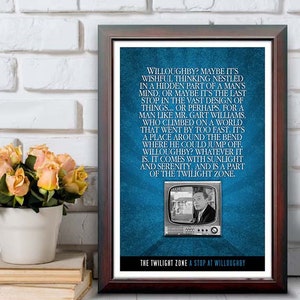 The Twilight Zone A STOP at WILLOUGHBY Quote Poster (12"x18") - Etsy