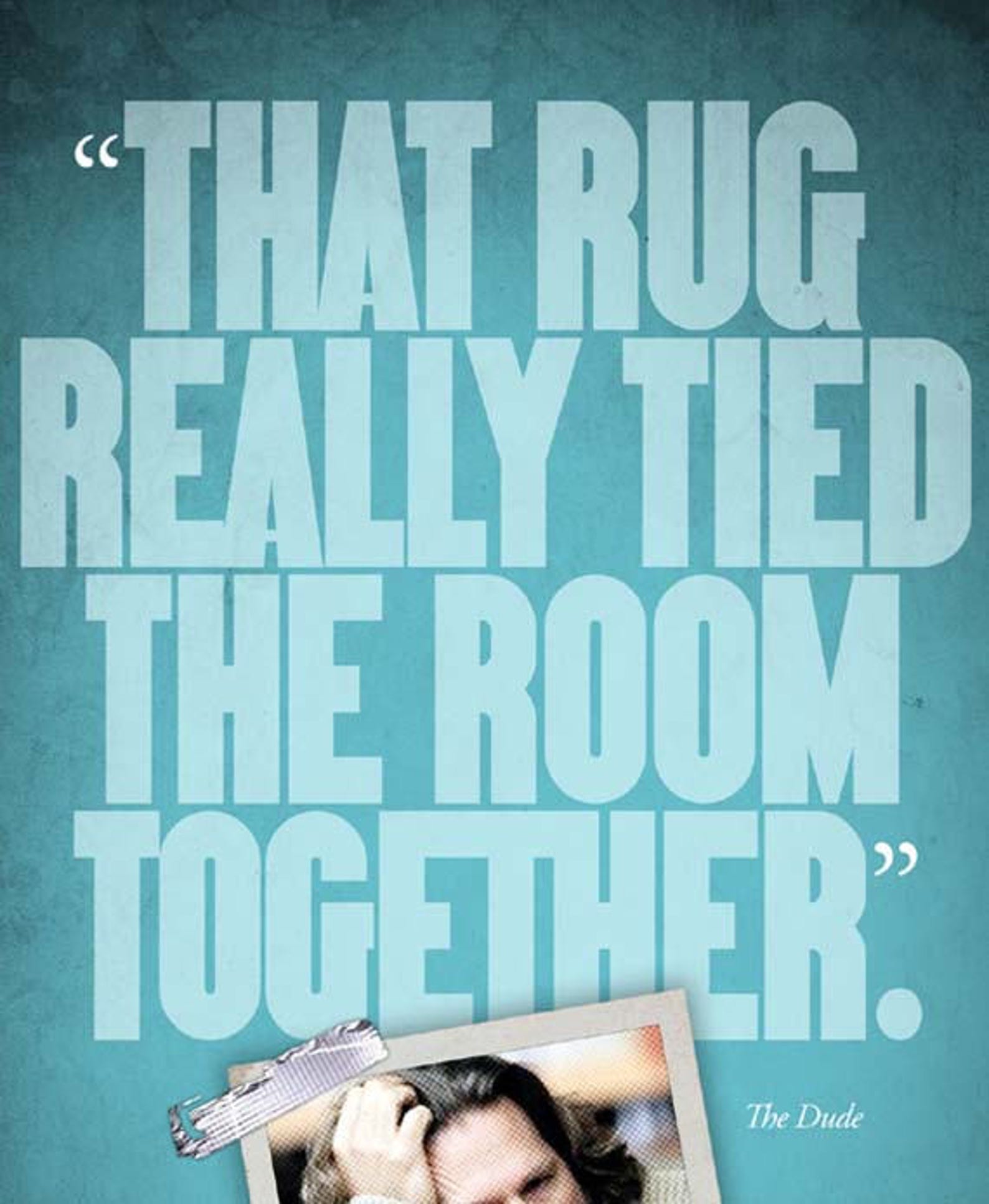 The Big Lewboski "rug" Quote Poster (12"x18") - Etsy