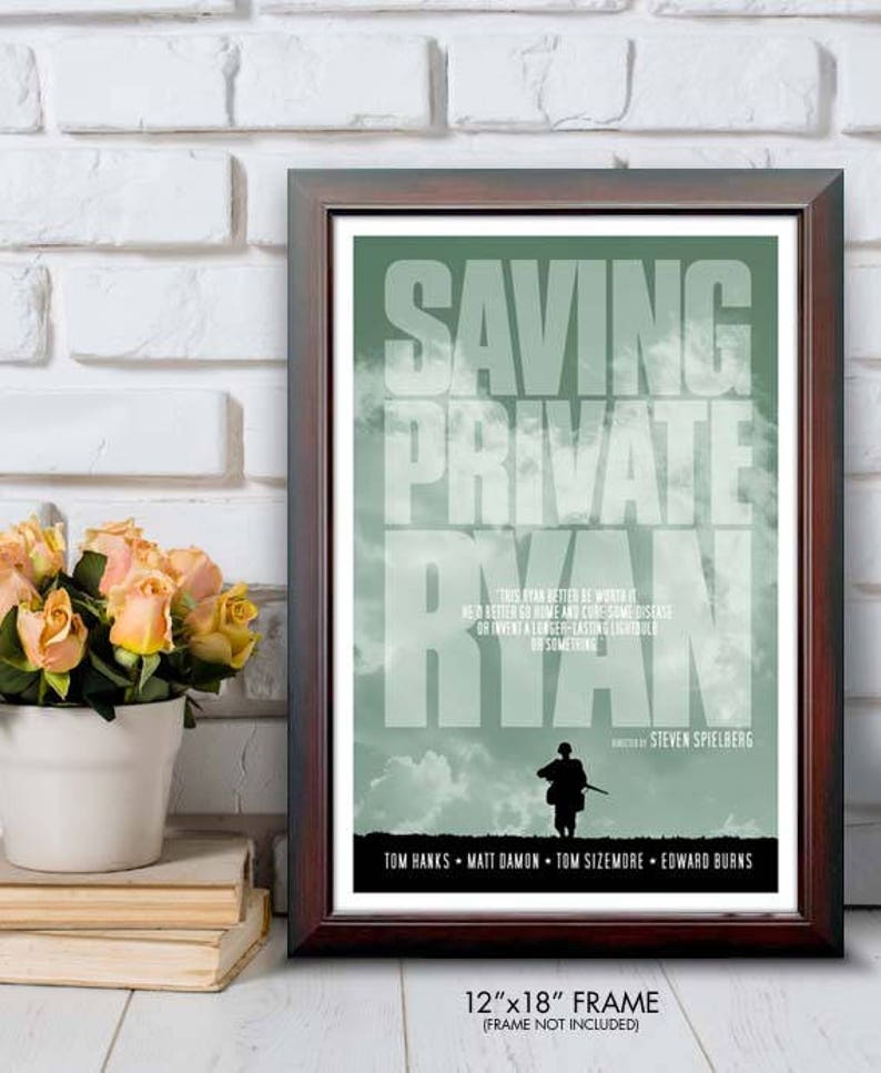 SAVING PRIVATE RYAN Movie Quote Poster 12x18 - Etsy