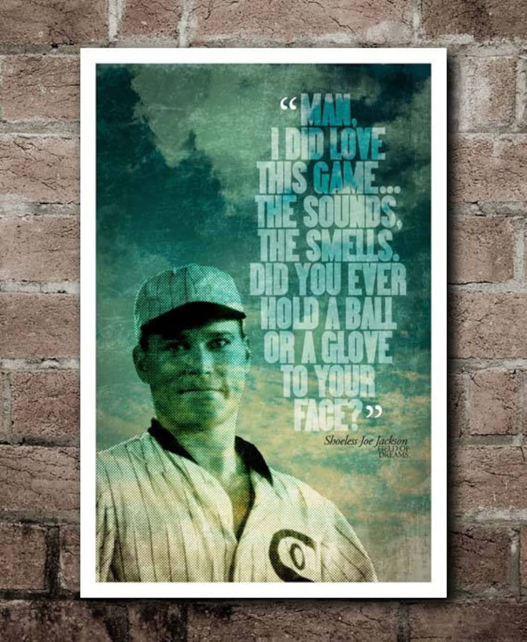 Field of Dreams - SHOELESS JOE JACKSON Quote Poster (12"x18") - Etsy
