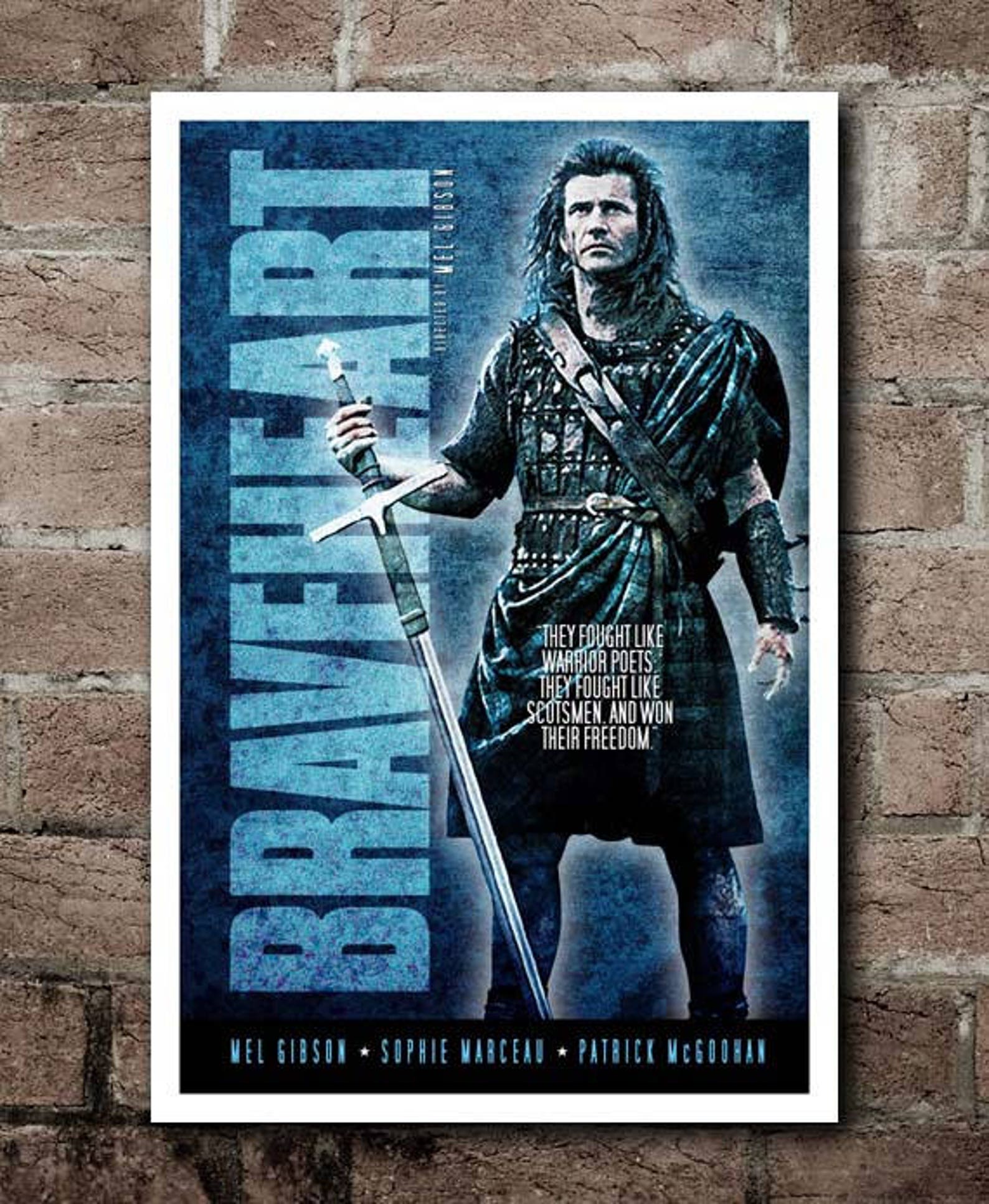 BRAVEHEART Movie Quote Poster 12x18 - Etsy