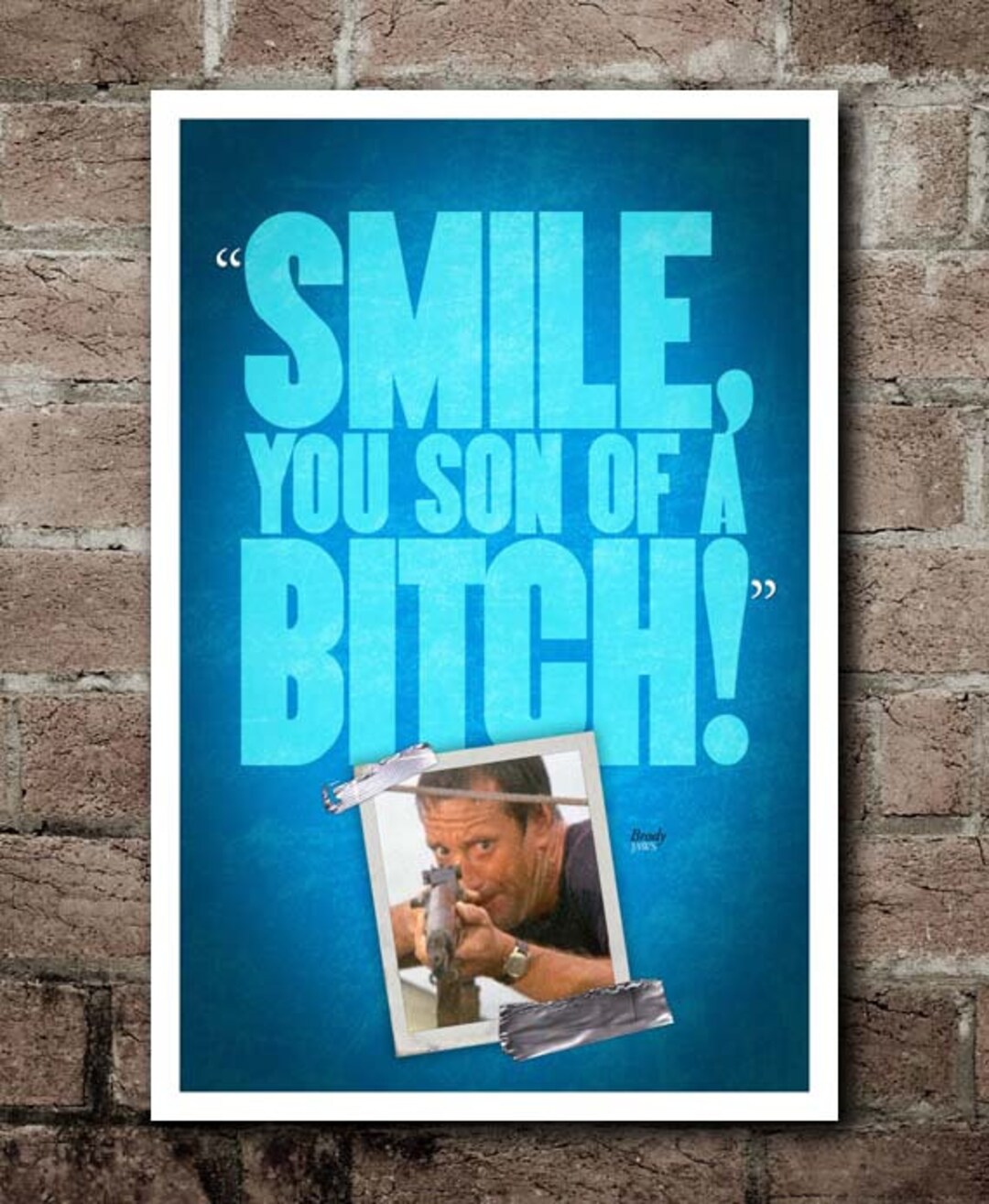 JAWS "smile" Quote Poster (12"x18") - Etsy