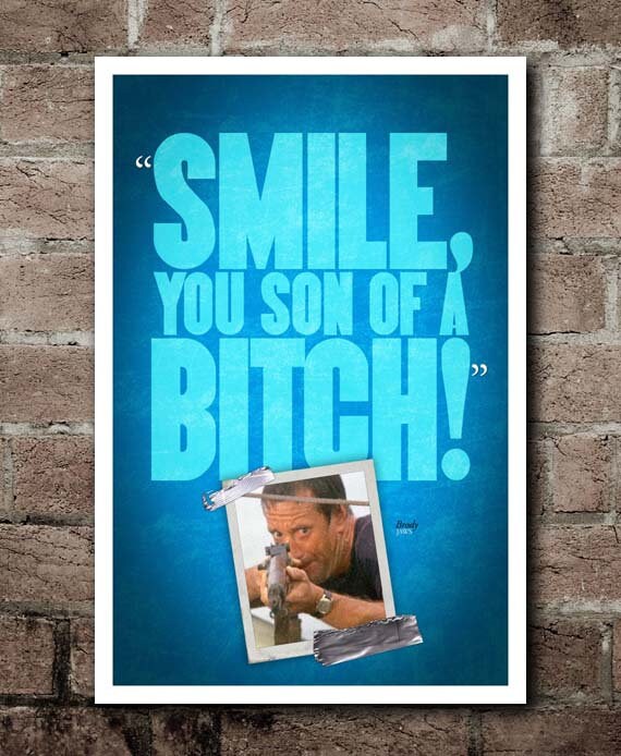 JAWS smile Quote Poster 12x18 | Etsy