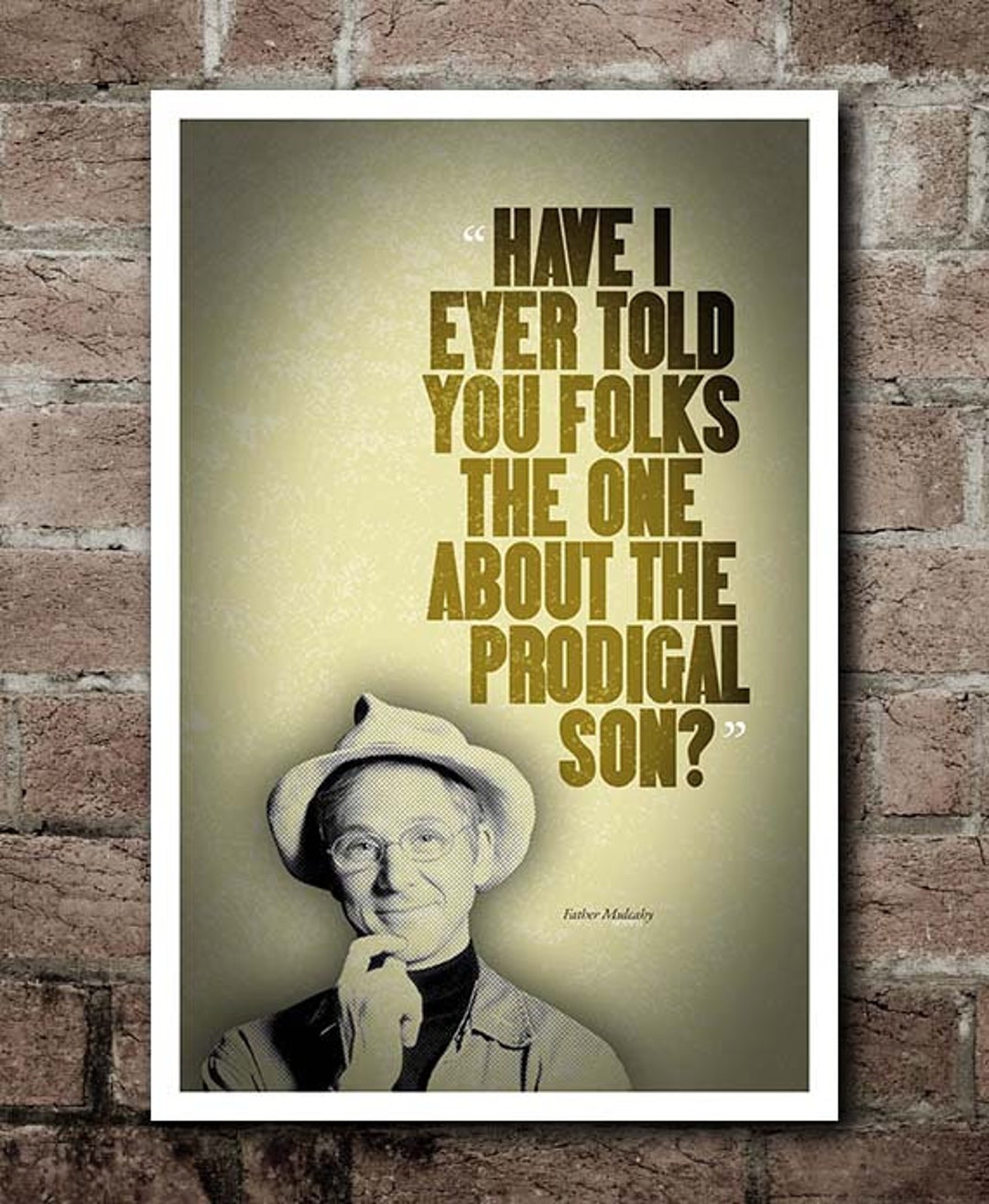 M*A*S*H Father Mulcahy "prodigal Son" Quote Poster (12"x18") - Etsy