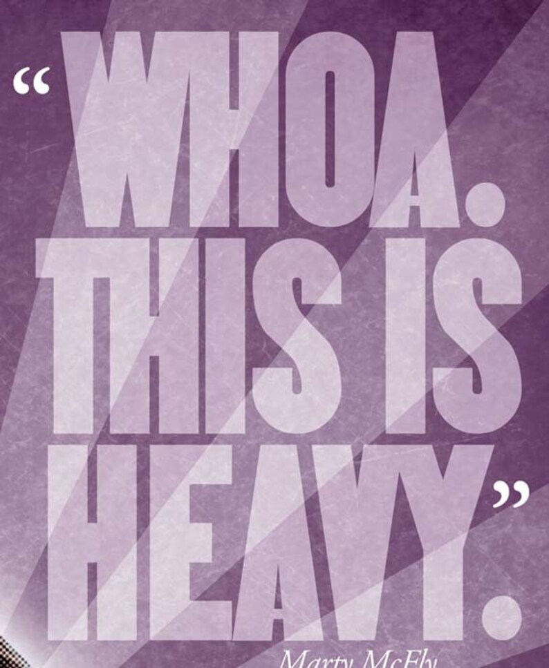 Back to the Future MARTY Mcfly Quote Poster | Etsy