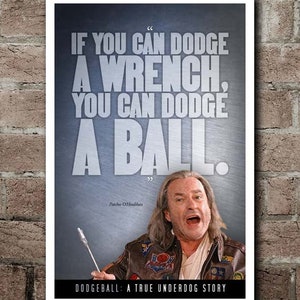 Dodgeball: A True Underdog Story "wrench" Quote Poster - Etsy