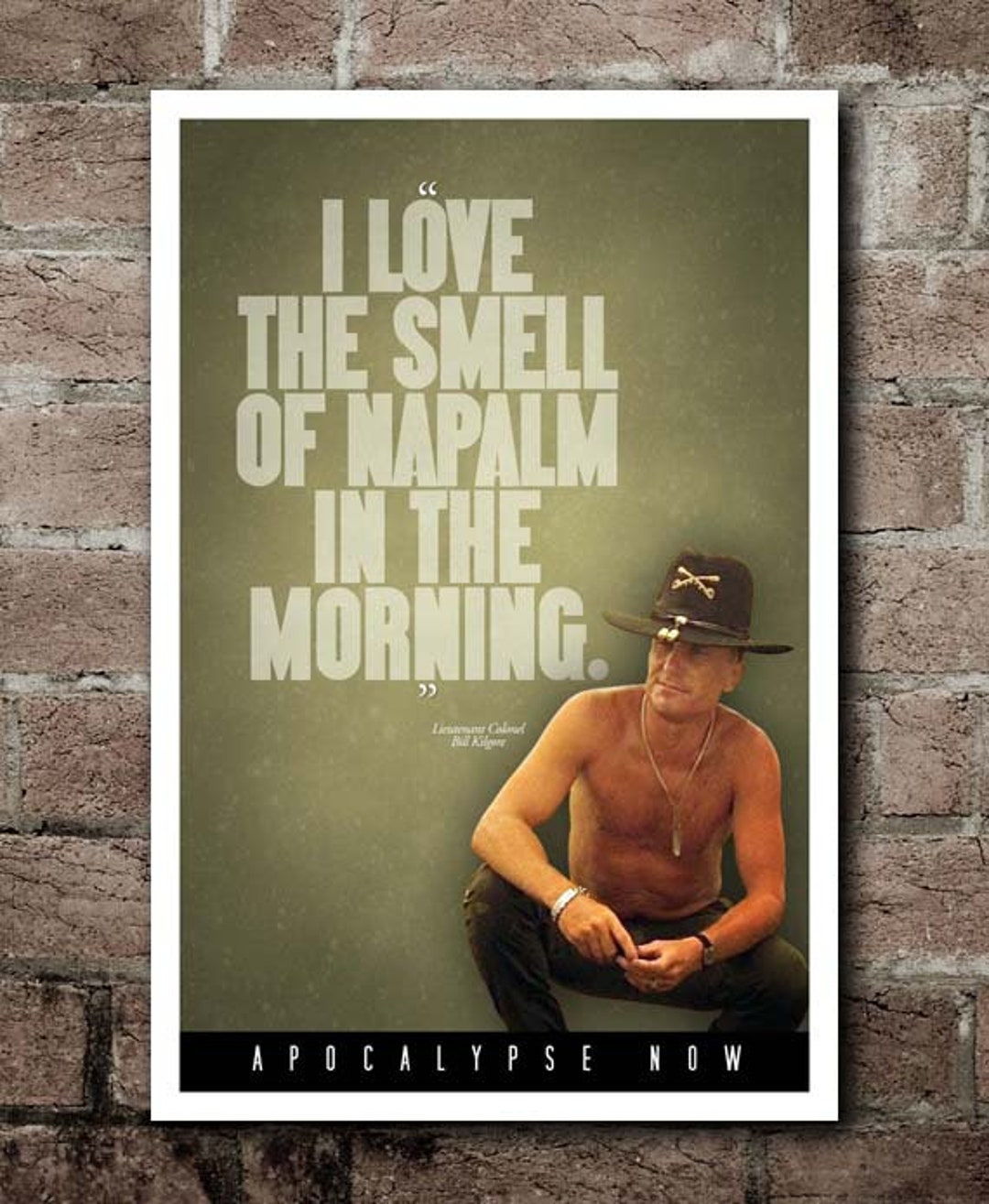 Apocalypse Now "napalm" Quote Poster (12"x18") - Etsy