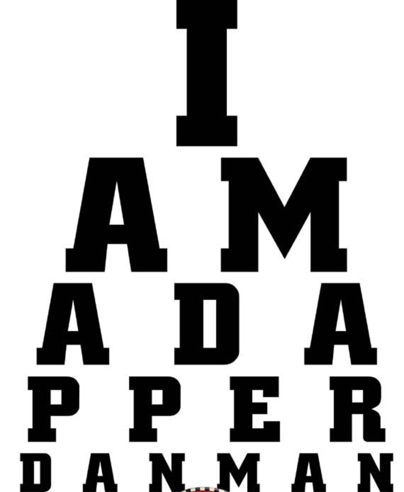 O Brother Where Art Thou DAPPER DAN MAN Eye Chart - Etsy