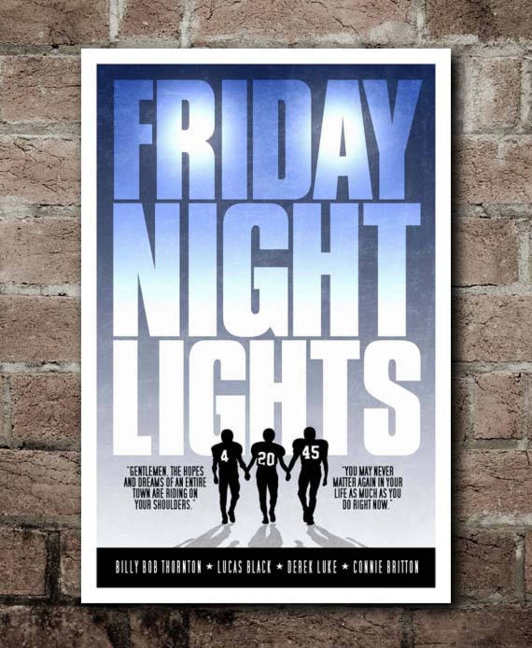 Friday Night Lights Movie Quote Poster (12"x18") - Etsy