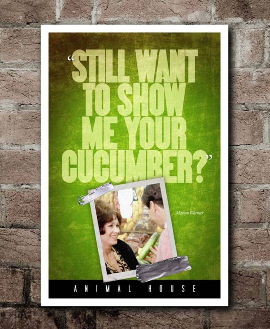 Animal House "cucumber" Quote Poster (12"x18") - Etsy