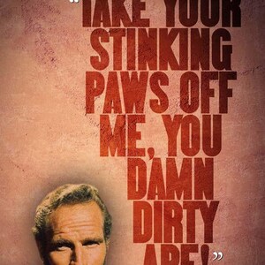 Planet of the Apes damn DIRTY Ape Quote Poster 12x18 - Etsy