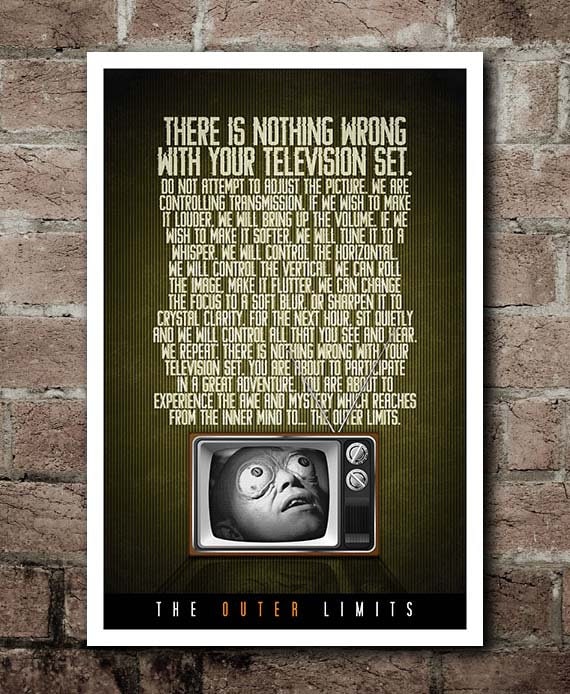 The Outer Limits INTRO Quote Poster 12x18 - Etsy