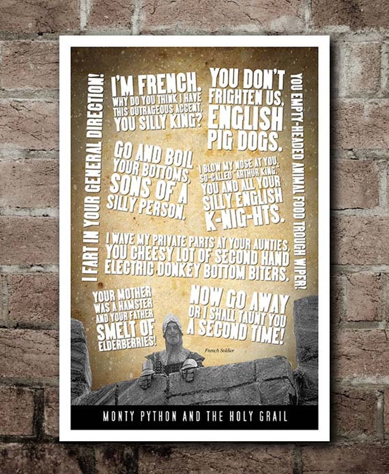 Monty Python & the Holy Grail FRENCH SOLDIER - Etsy