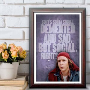 THE BREAKFAST CLUB "demented and Sad" Quote Poster (12"x18") - Etsy
