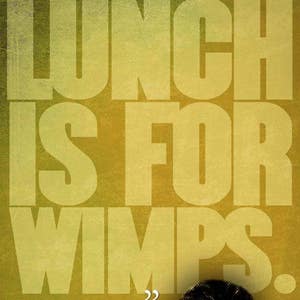 Wall Street "lunch is for Wimps" Quote Poster (12"x18") - Etsy
