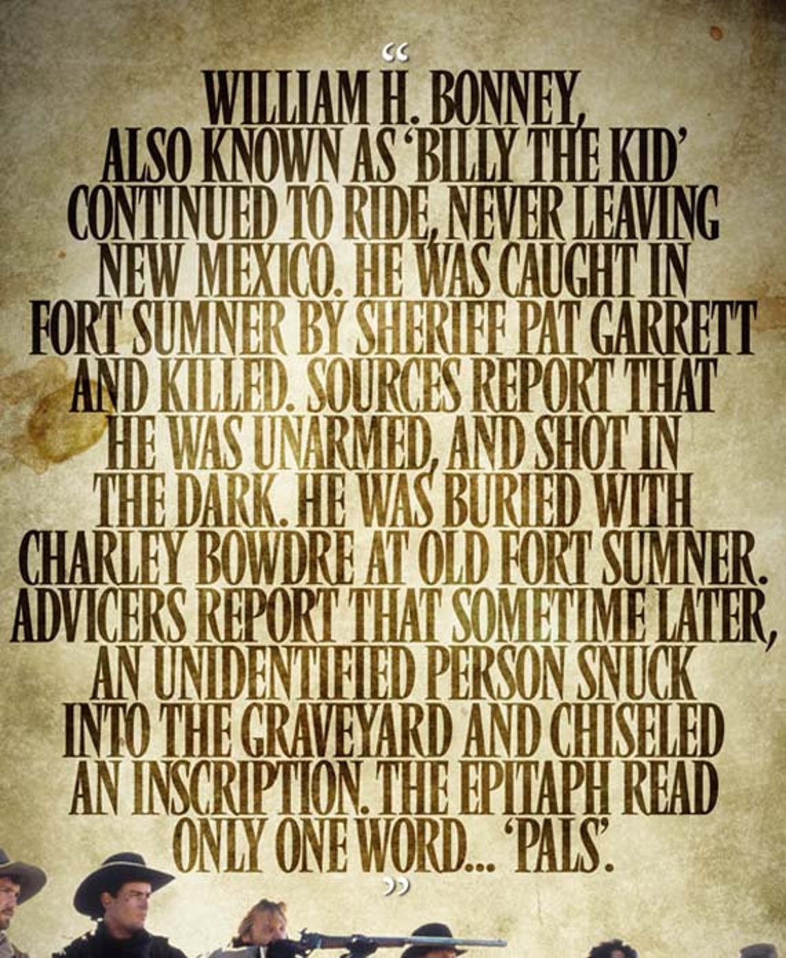 Young Guns "pals" Quote Poster (12"x18") - Etsy