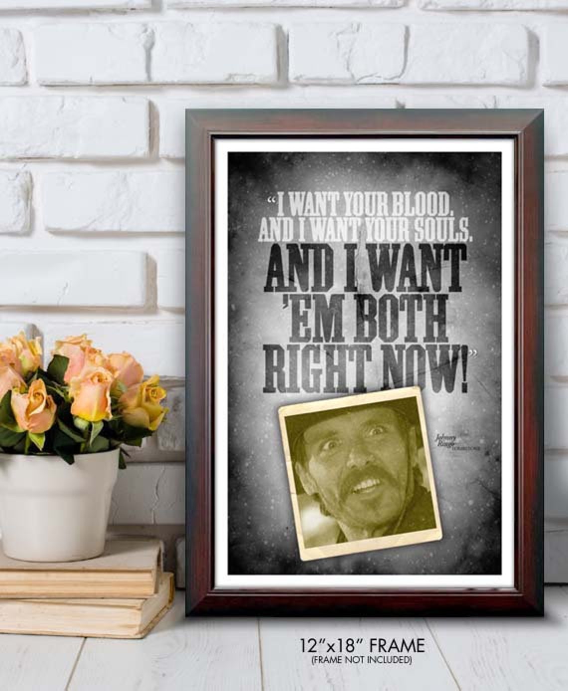 Tombstone Johnny Ringo "i Want Your Blood" Quote Poster (12"x18") - Etsy
