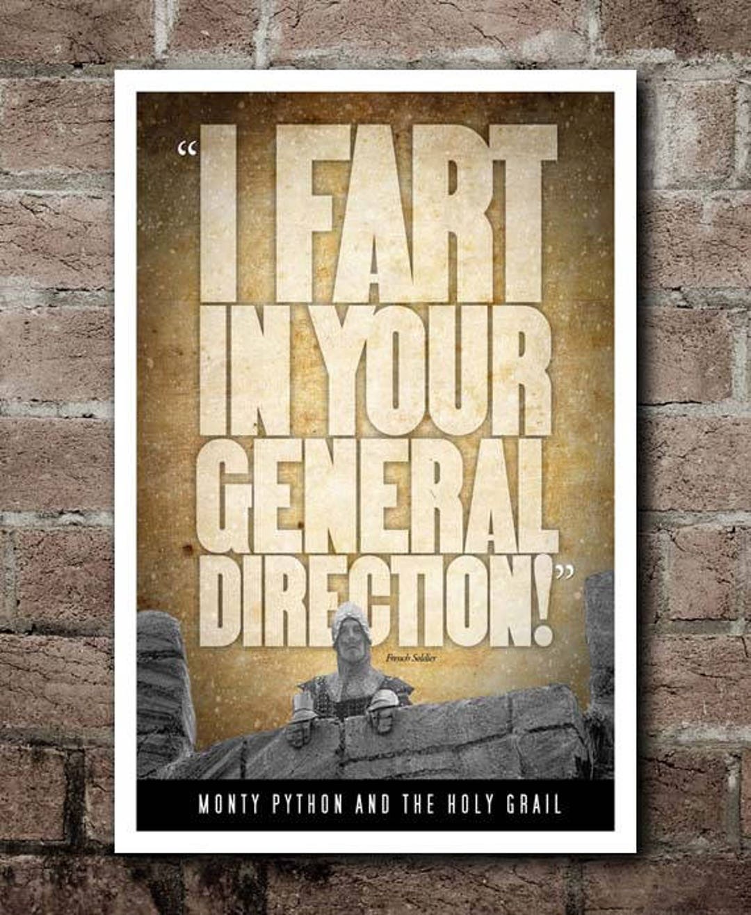 Monty Python & the Holy Grail "fart" Quote Poster (12"x18") - Etsy