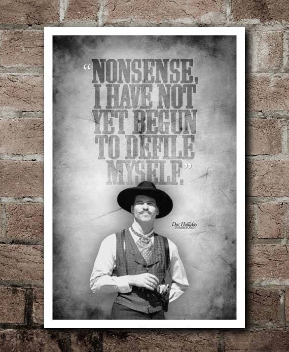 Val Kilmer Doc Holliday Poster