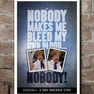 Dodgeball "bleed" Quote Poster (12"x18") - Etsy